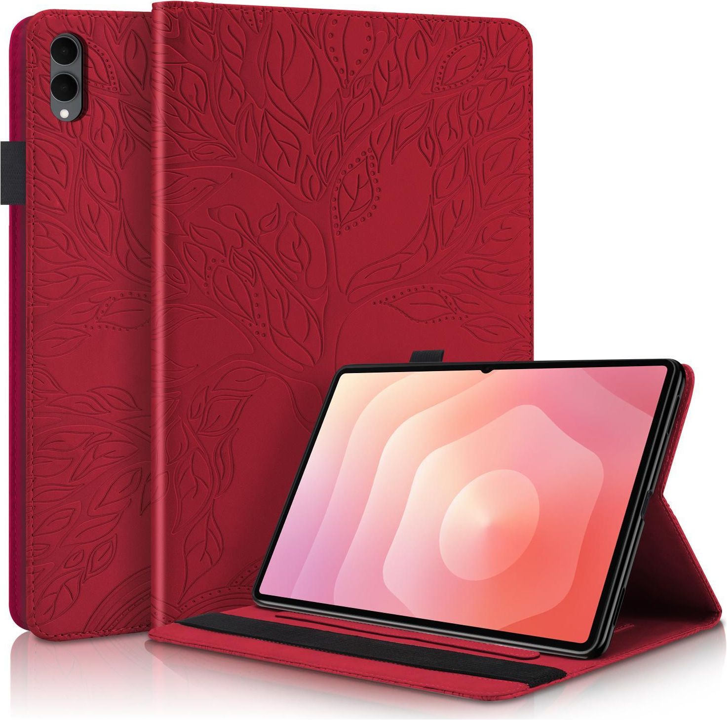 Mobigear Tree Samsung Galaxy Tab S11 Ultra Hülle + Stifthalter - Rot 11 ...