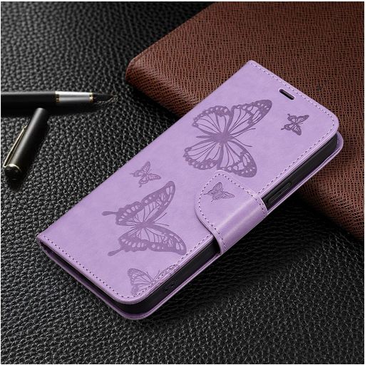 Mobigear Butterfly Samsung Galaxy A54 Hülle Klapphülle Geldbörse - Lila ...