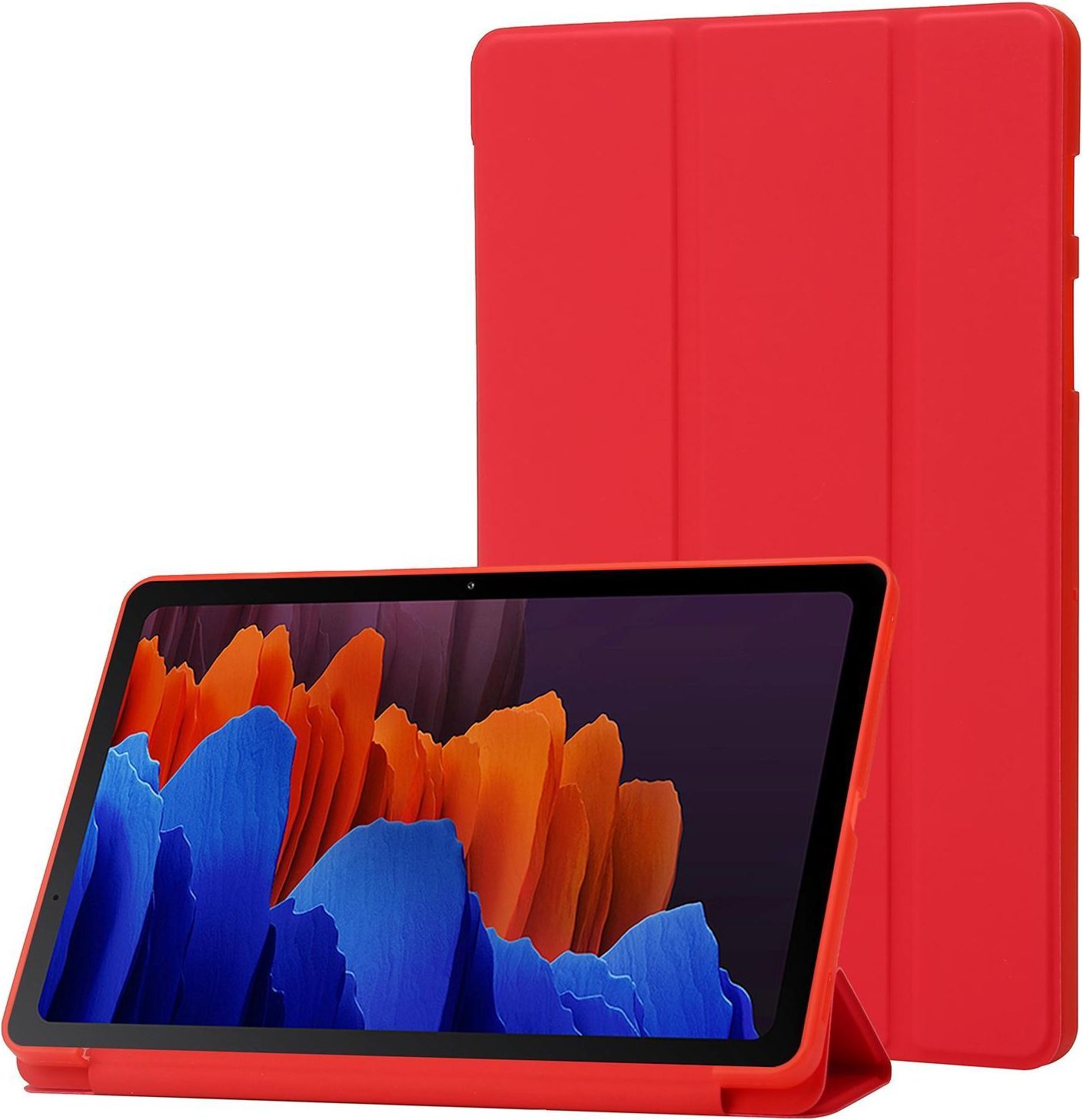 Mobigear Tri-Fold Gel Samsung Galaxy Tab S11 Hülle TPU,Kunstleder - Rot ...