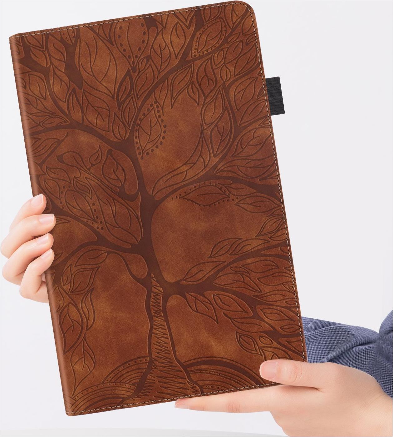 Mobigear Tree Samsung Galaxy Tab S11 Ultra Hülle + Stifthalter - Braun ...