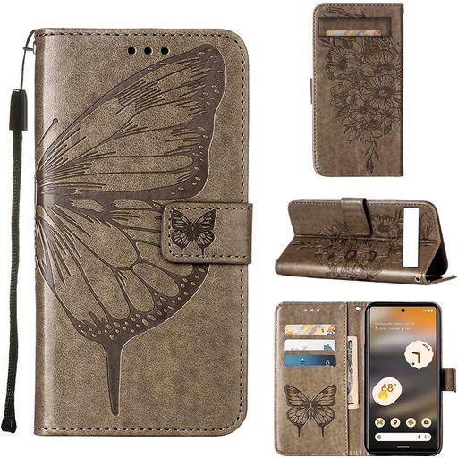 Mobigear Butterfly Google Pixel 7a Hülle Klapphülle Geldbörse - Grau 11 ...