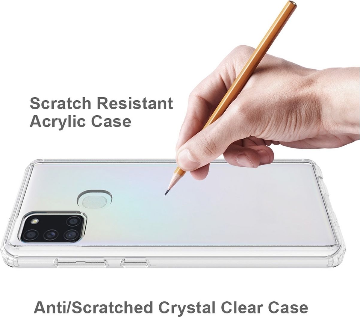 Mobigear Crystal Durchsichtig Samsung Galaxy A21s Hülle Hardcase Backcover - Transparent 574730 ...