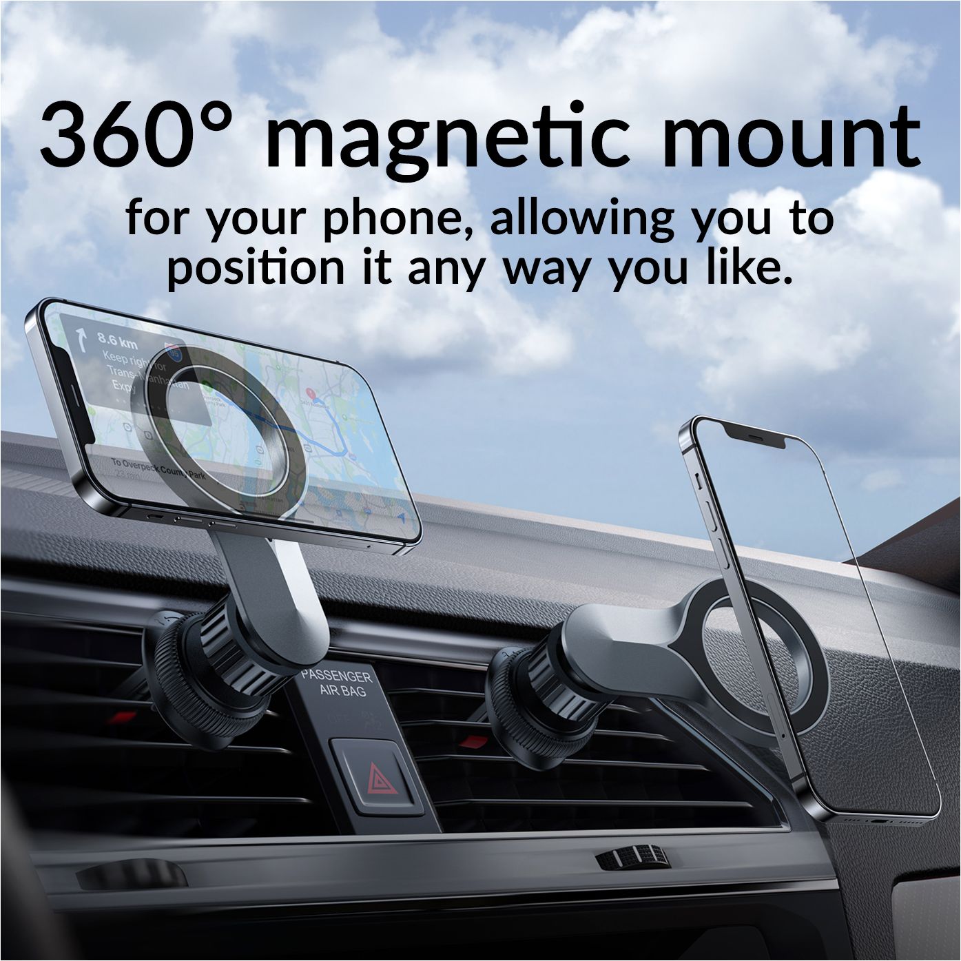 Mobilize Magnet MagSafe Autohalterung Lüftungsgitter Magnetisch ...