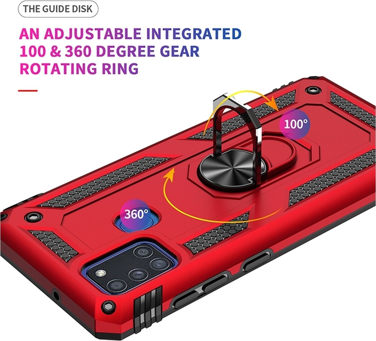 Mobigear Armor Ring Samsung Galaxy A21s Hülle Hardcase Backcover ...